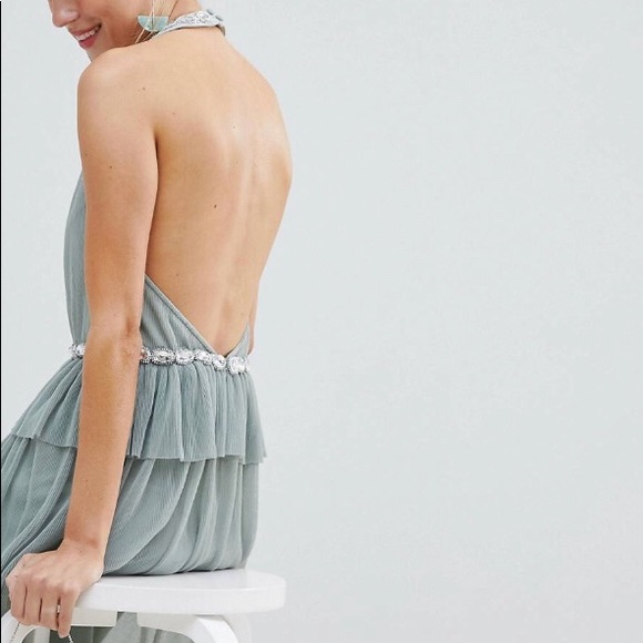 ASOS | Dresses | Asos Dress Jeweled And Backless | Poshmark